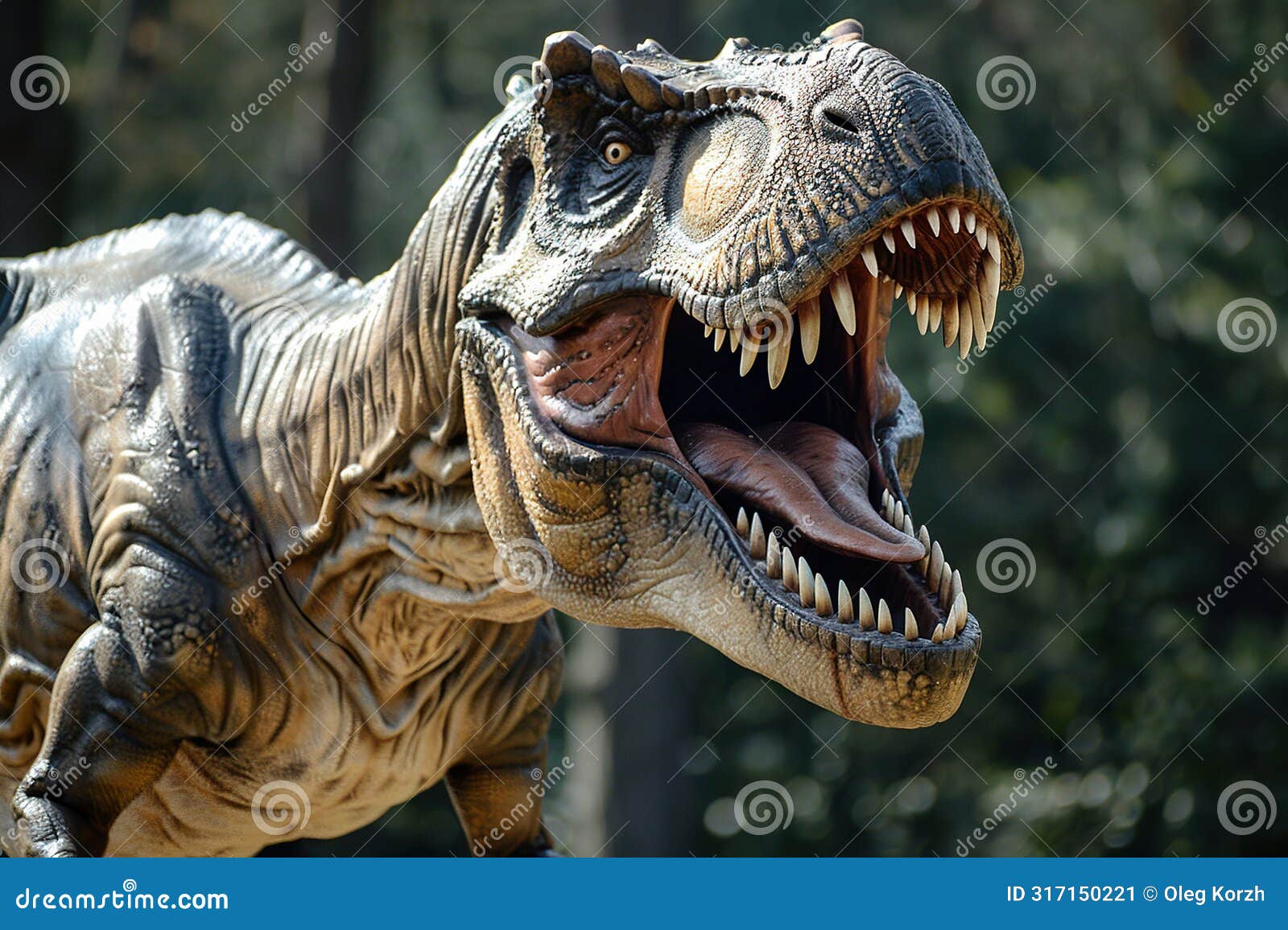 Generative Ai on Theme of Big Scary Hungry Dinosaur with Kind Eyes and ...