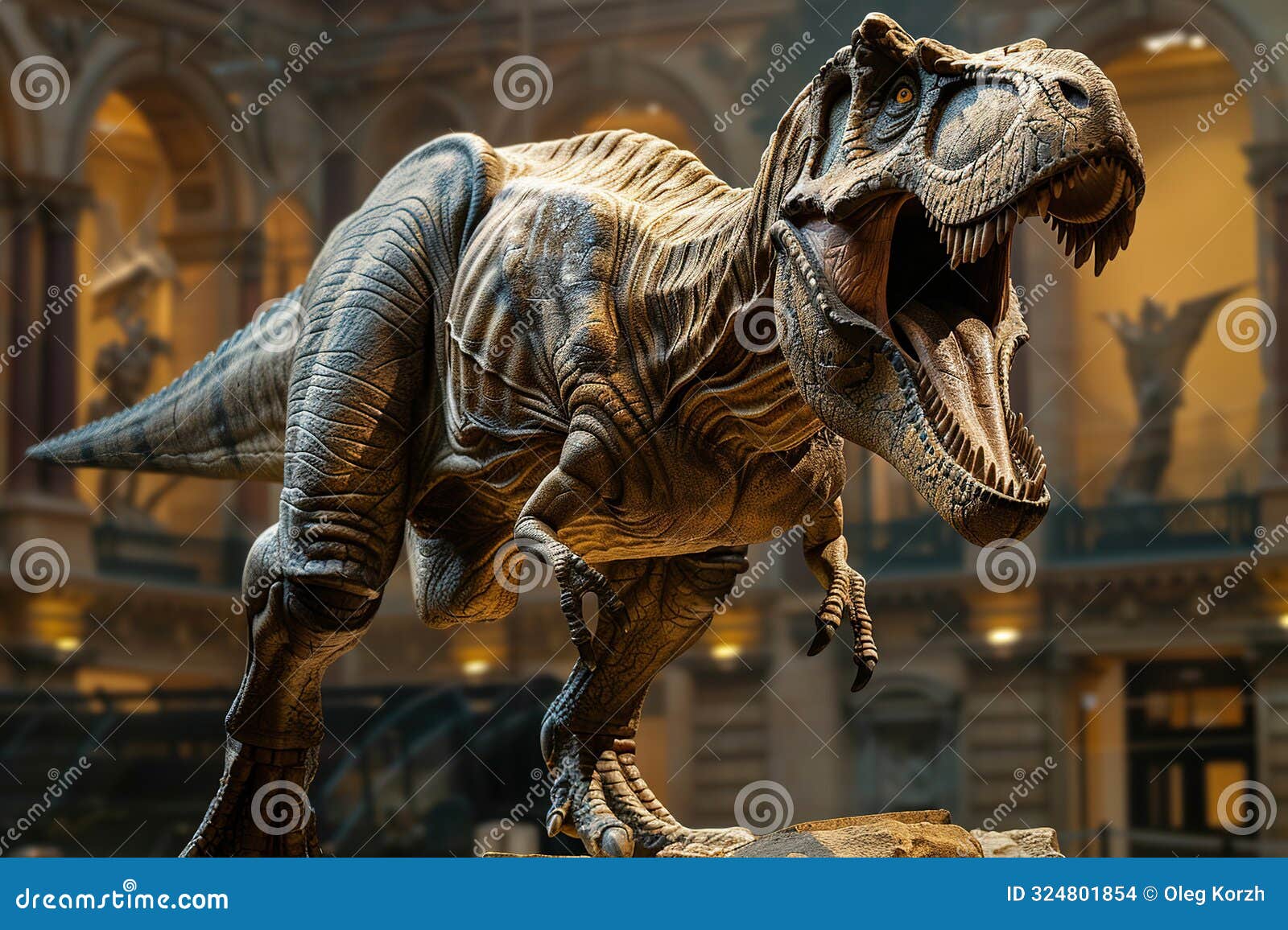 Generative Ai on Theme of Big Scary Hungry Dinosaur with Kind Eyes and ...