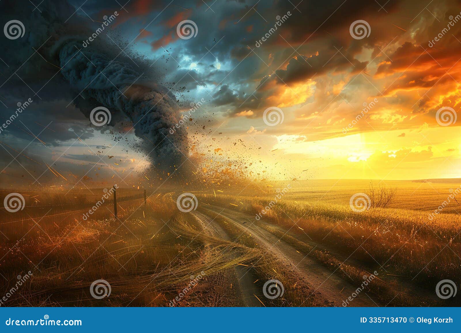 Generative Ai on Theme of Scary Ominous Huge Hurricane Tornado ...