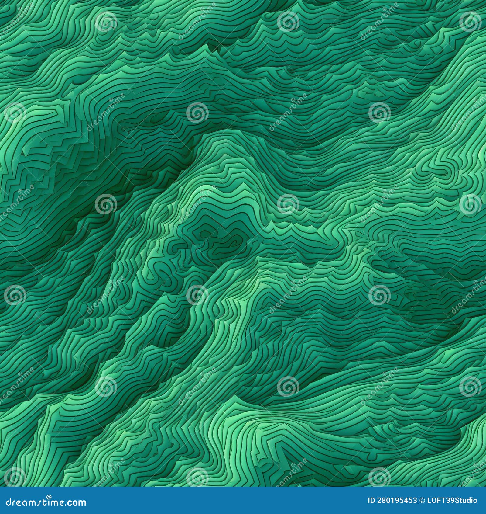 Generative AI Topographic Map Seamless Pattern- Royalty-Free Stock ...