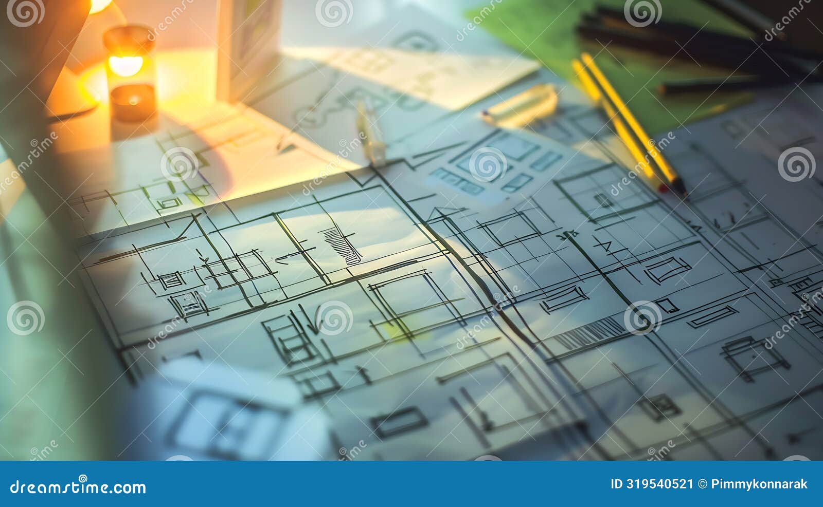 Draft Projects Line Icon, Outline Symbol, Vector Illustration, Concept ...