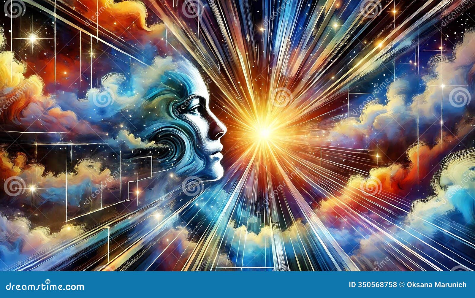 Generative AI Visualizing Hope As Radiant Light in Abstract Design ...