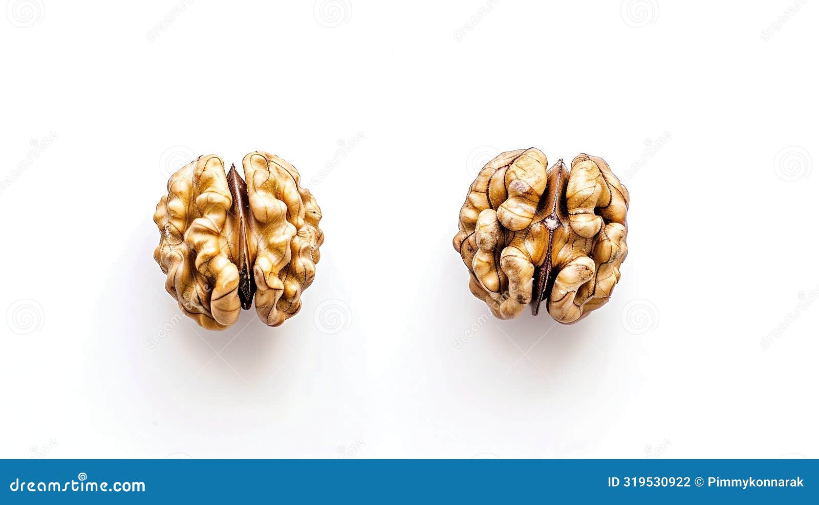 Generative AI Walnuts Isolated Walnut Kernel Nut on White Background ...