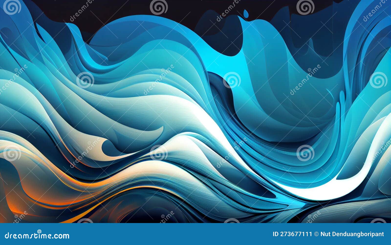 Generative AI, Waveform Odyssey: an Abstract Background of Dynamic Wave ...