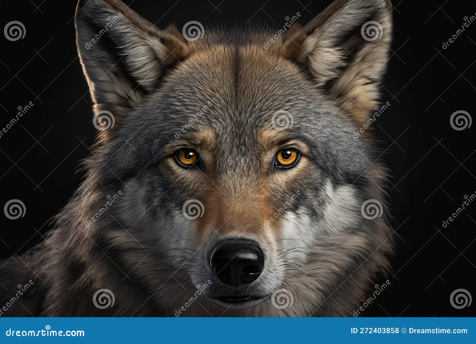 Generative AI. Wolf (Canis Lupus) Stock Illustration - Illustration of ...