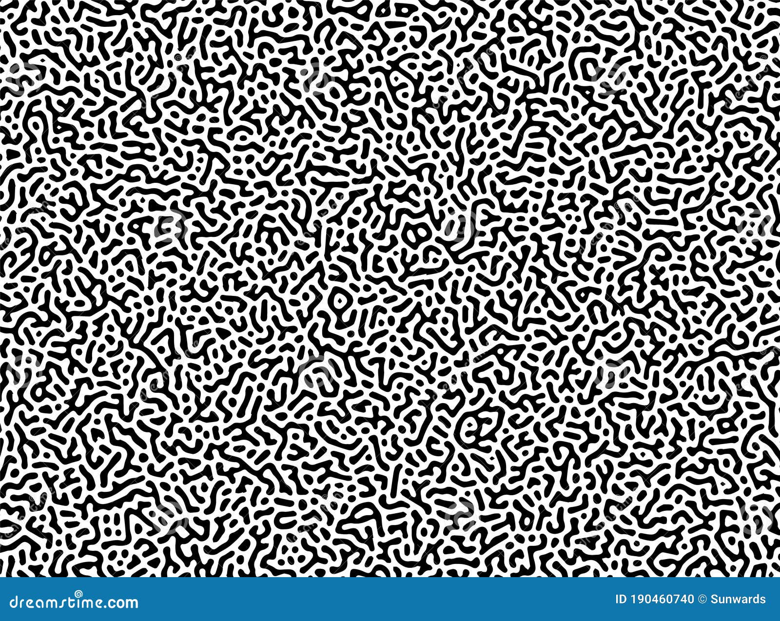 Generative Algorithm Psychedelic Background. Reaction-diffusion Or Turing Pattern Formation ...