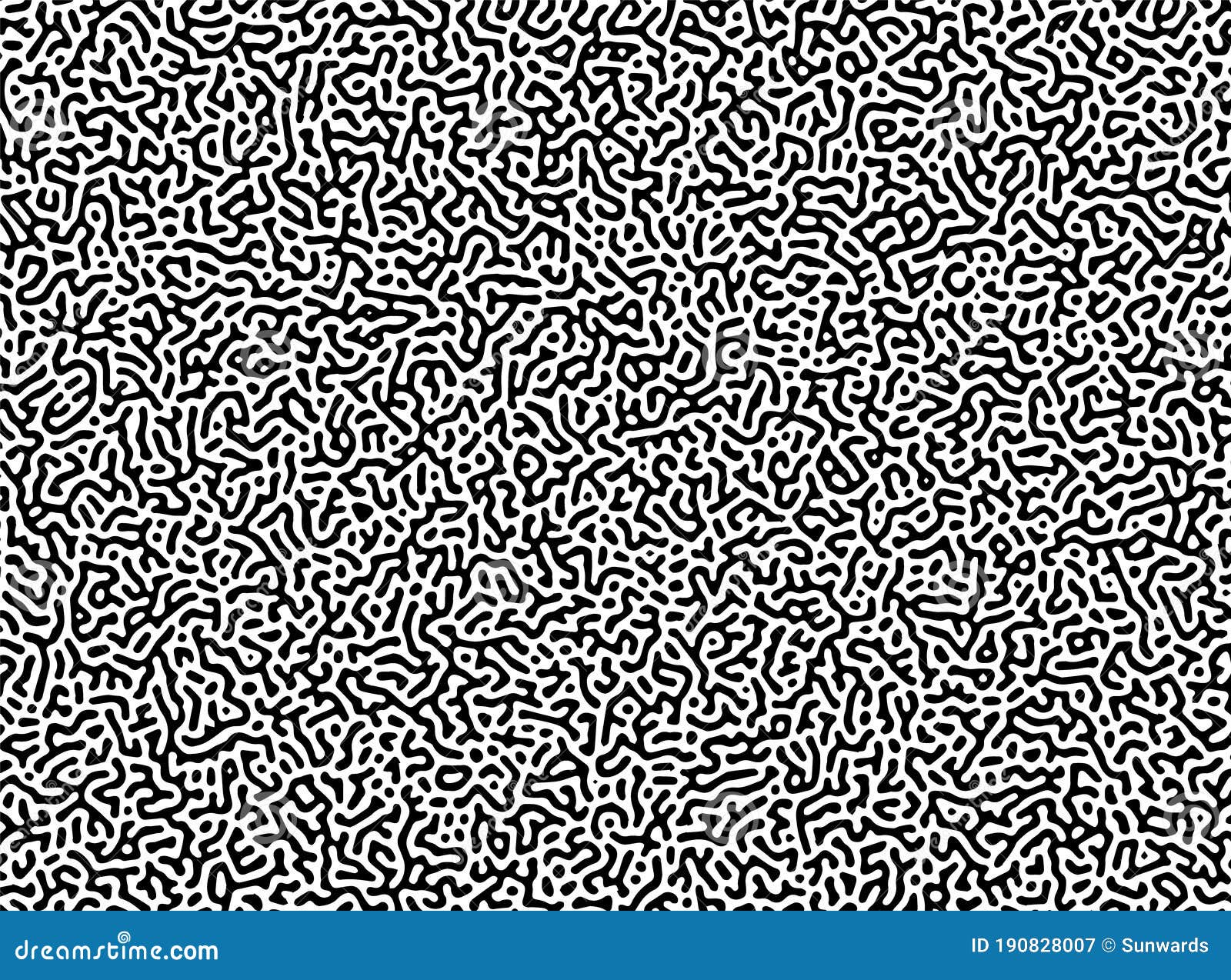 Generative Algorithm Psychedelic Background. Reaction-diffusion Or Turing Pattern Formation ...