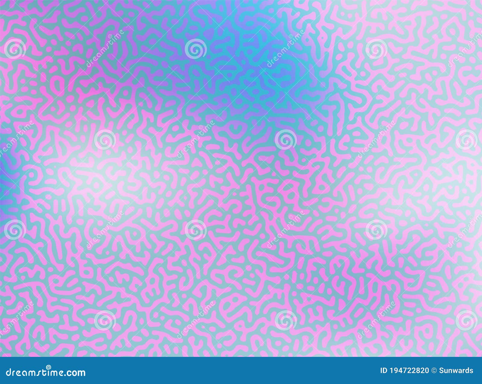 Generative Algorithm Psychedelic Background Reaction Diffusion Or