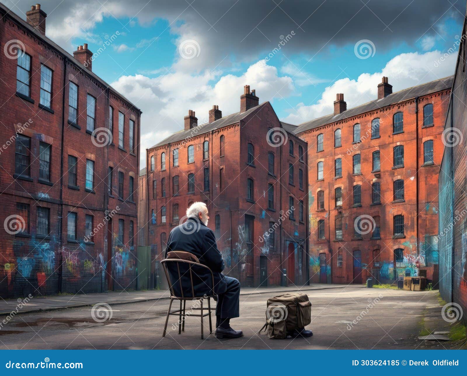 Generative A.I. "Revisiting The Old Workplace" Royalty-Free Stock ...