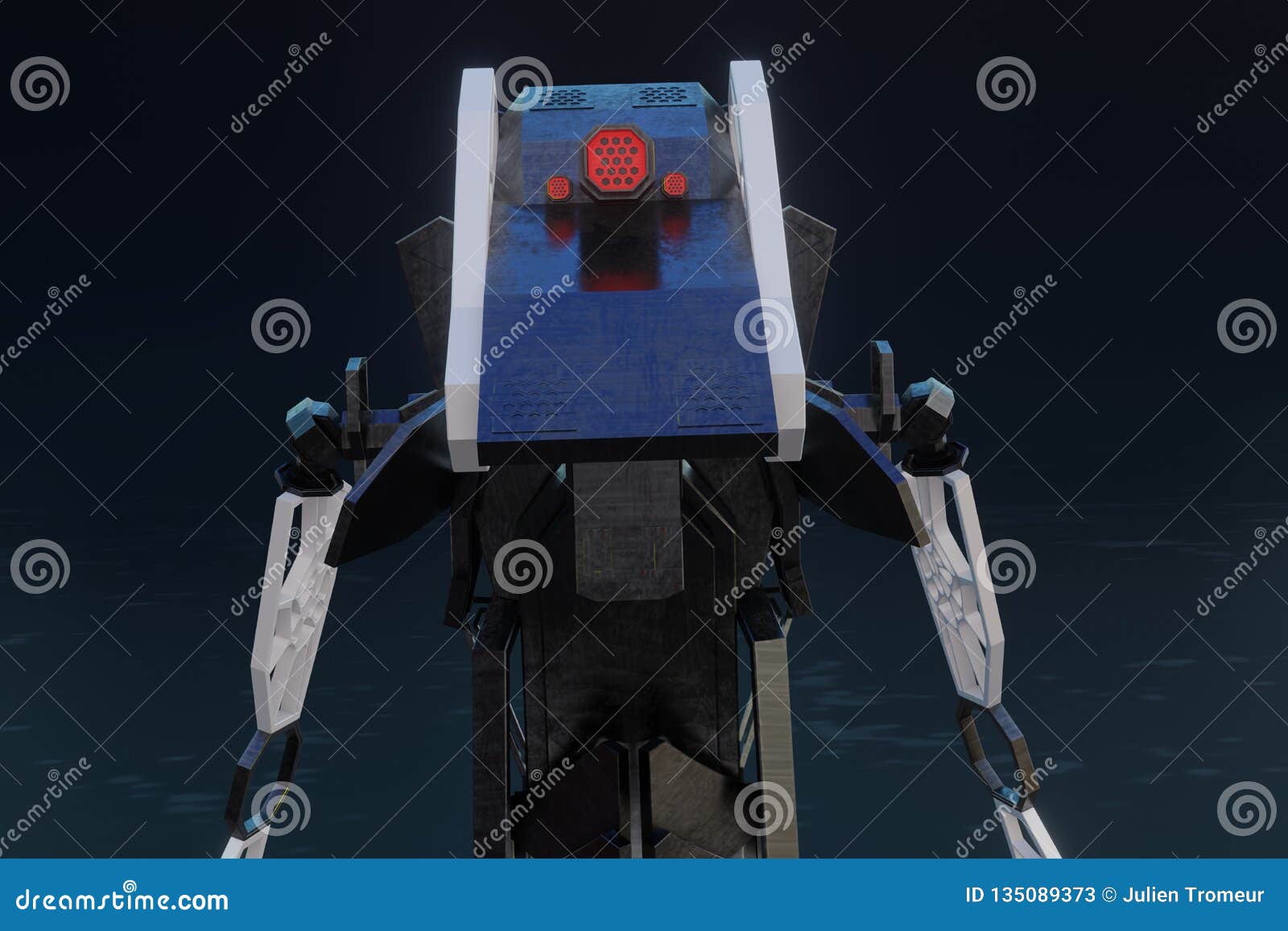 Generative Robot - 3D Illustration Stock Illustration - Illustration of ...