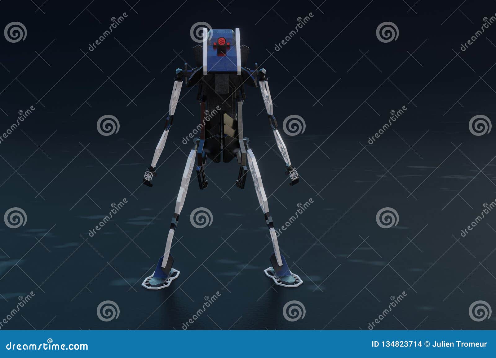 Generative Robot - 3D Illustration Stock Illustration - Illustration of ...