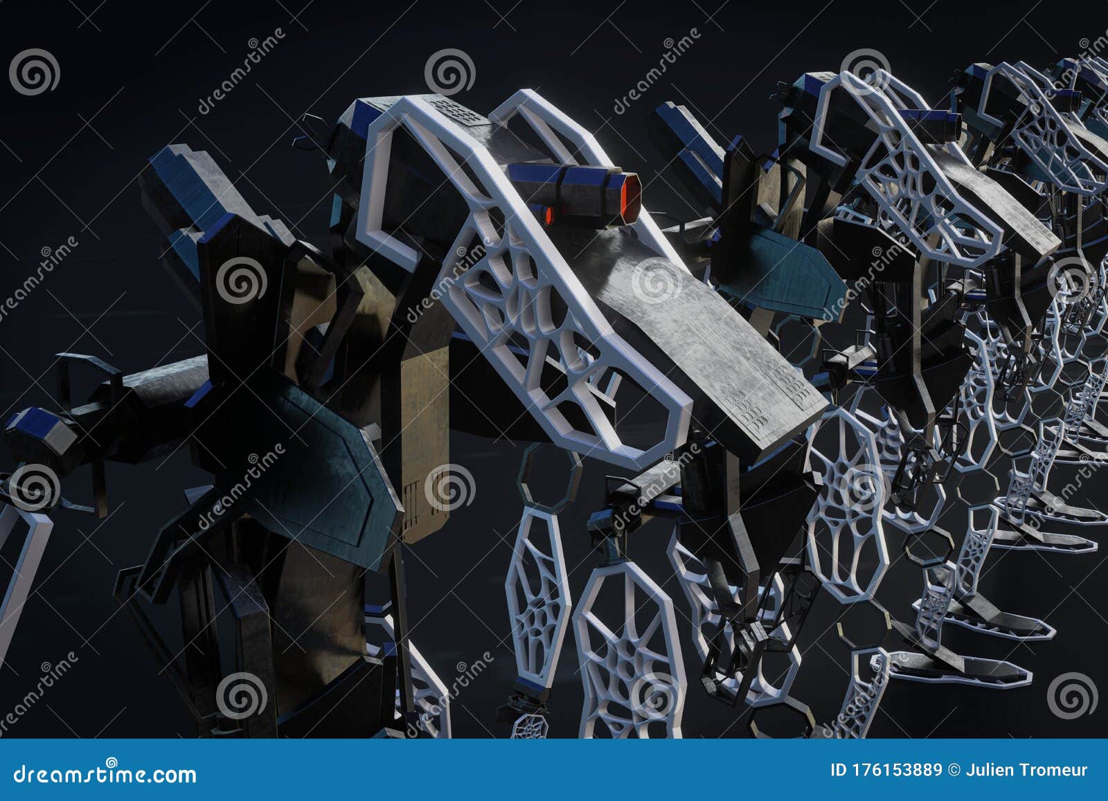 Generative Robot - 3D Illustration Stock Illustration - Illustration of ...