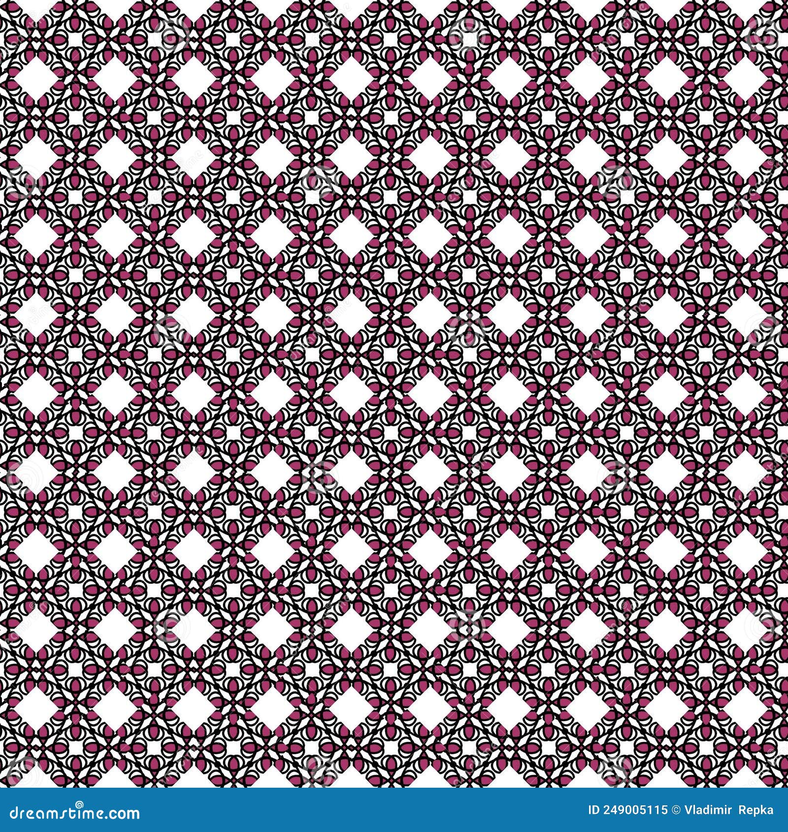 Generative Abstract Seamless Background Tile Stock Illustration ...