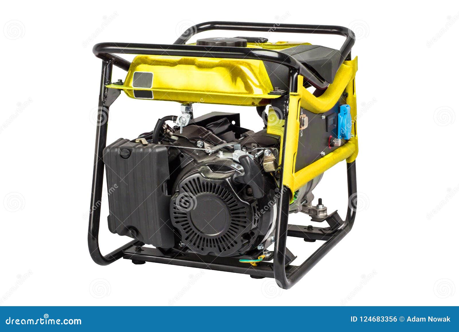 Generator AC - Motor Portable. Stock Photo - Image of industry ...