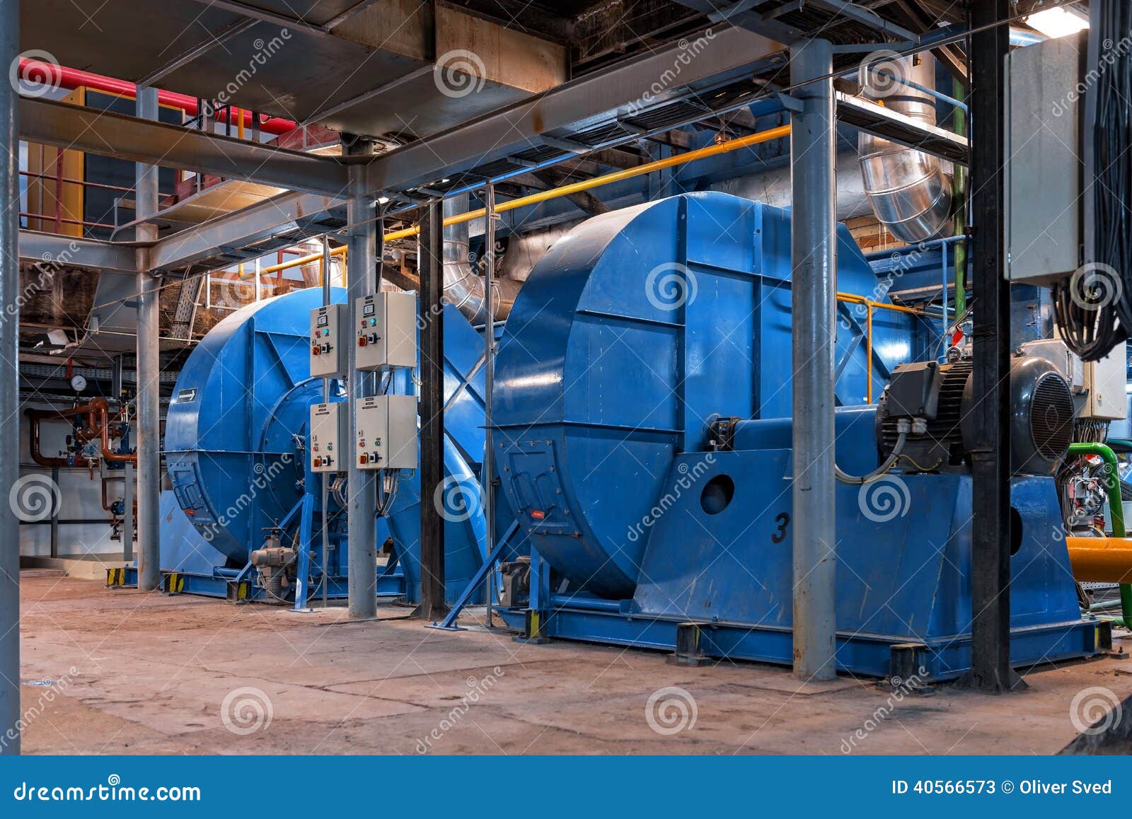 Generator Inside Power Plant Stock Image - Image of cooling, energy ...