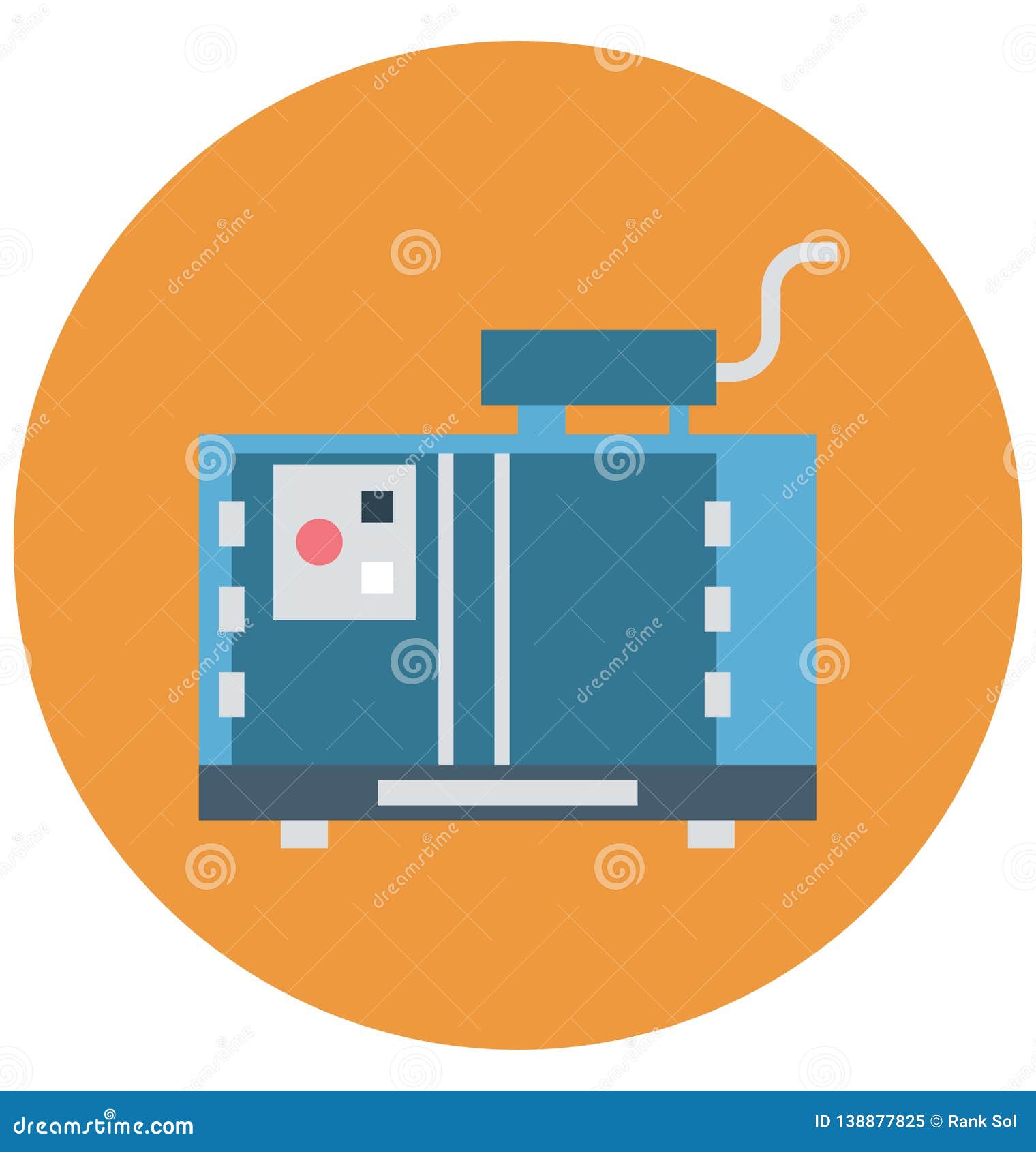 Generator Isolated Color Vector Icon that Can Be Easily Modified or ...
