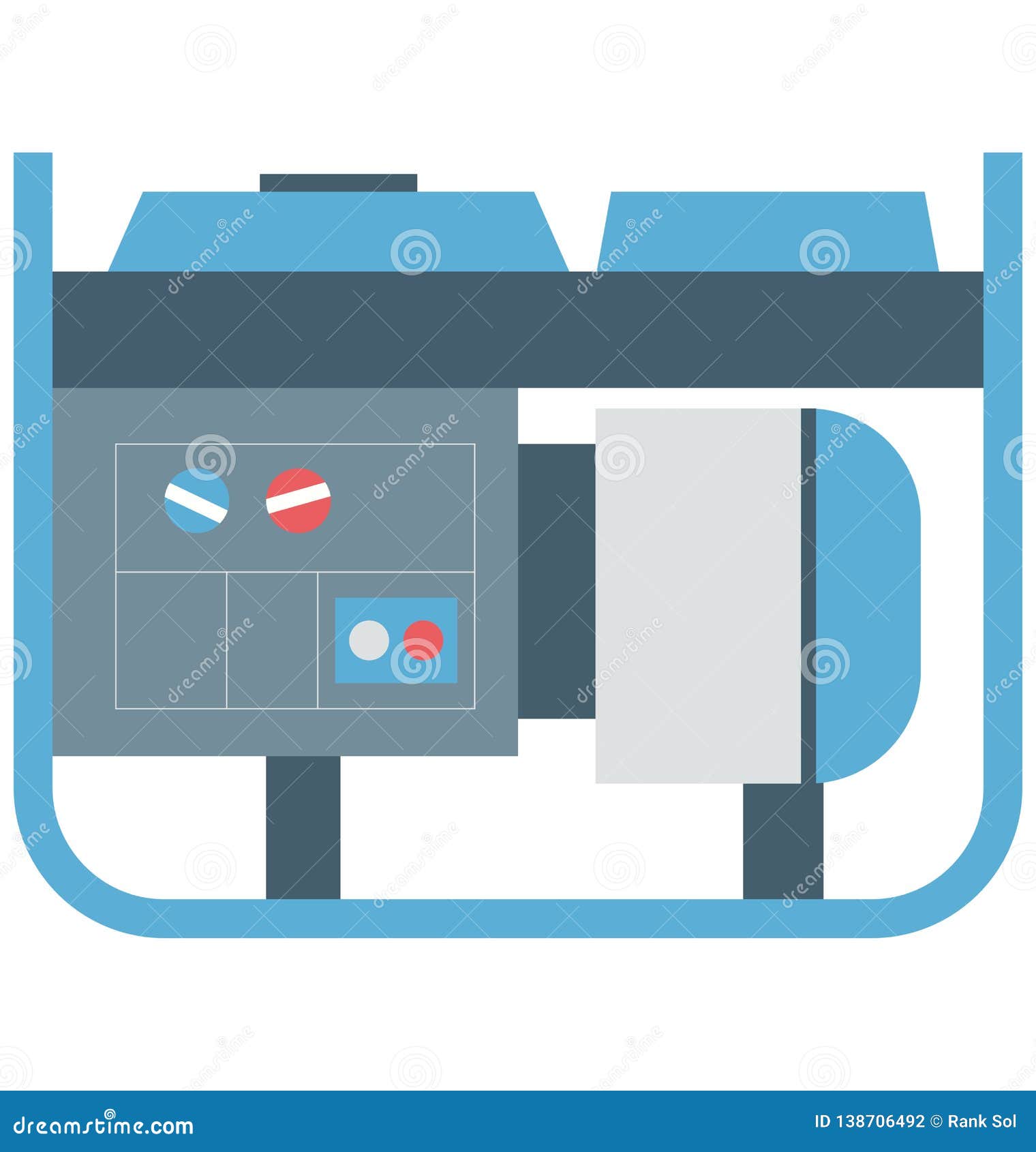 Generator Isolated Color Vector Icon that Can Be Easily Modified or ...