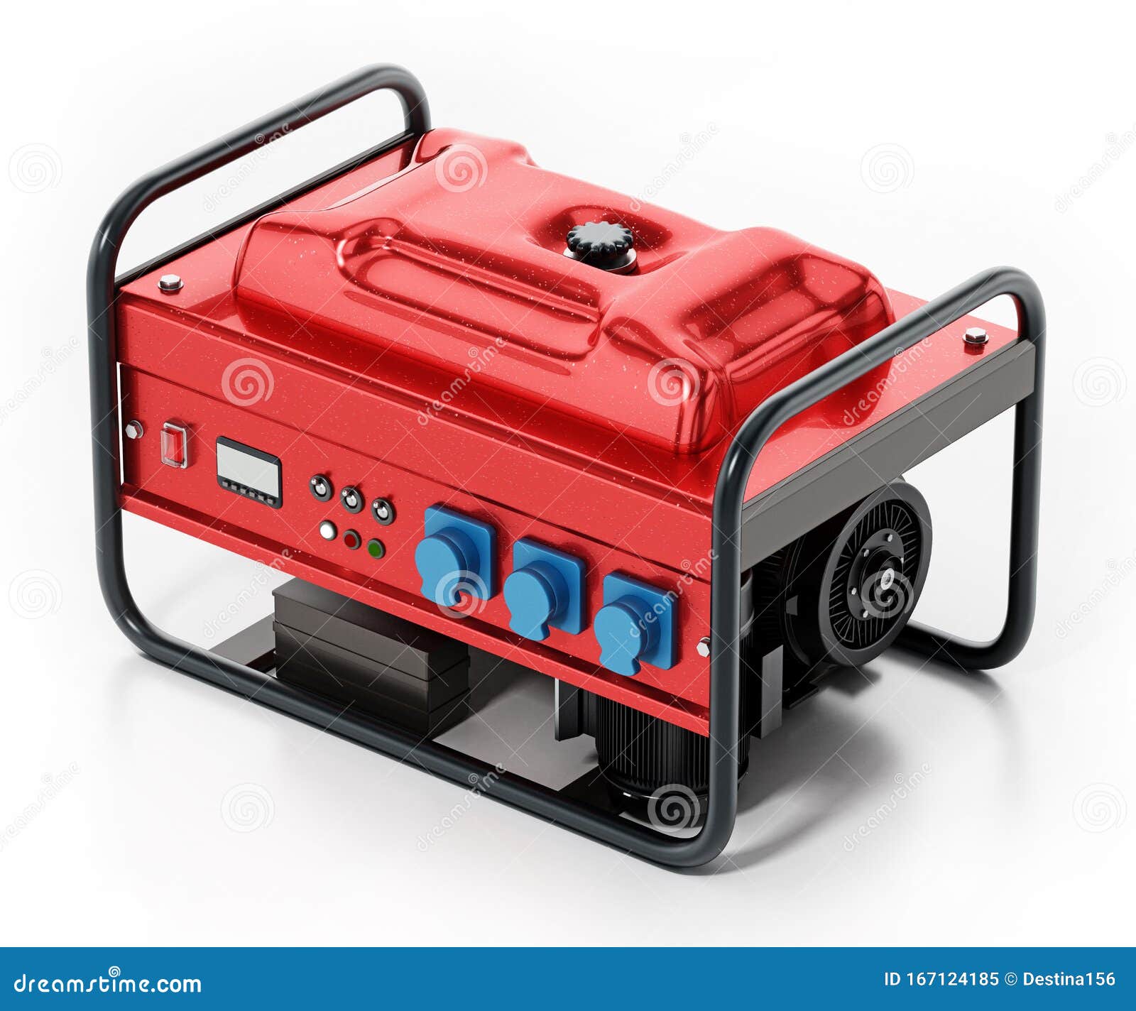 Generator Isolated on White Background. 3D Illustration Stock ...