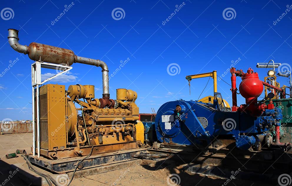 Generator and pump stock photo. Image of drilling, industrial - 14726110
