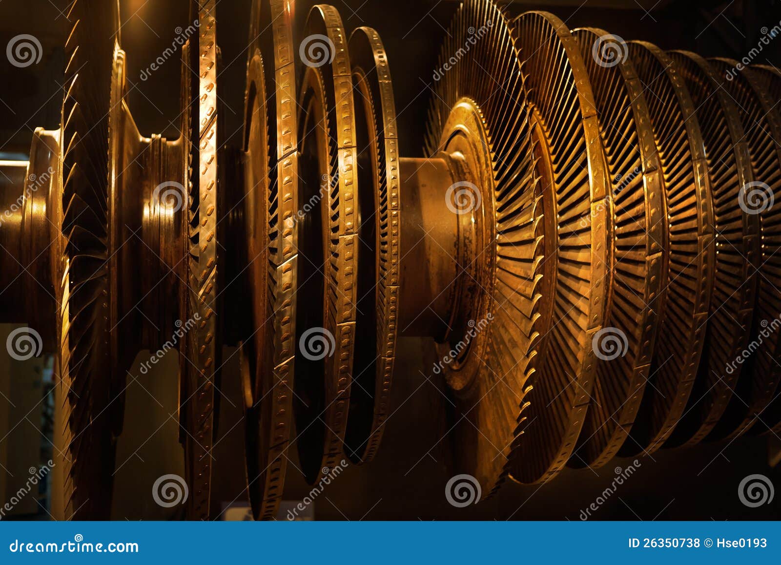 Generator rotor stock photo. Image of indoor, turbine - 26350738