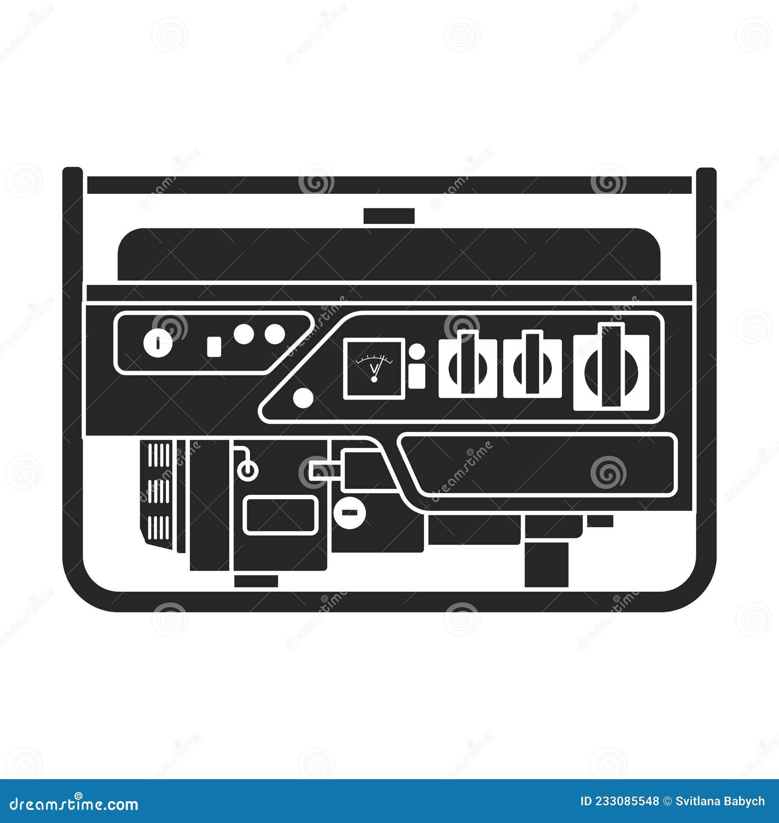 Generator Vector Icon On White Background. Flat Vector Generator Icon ...