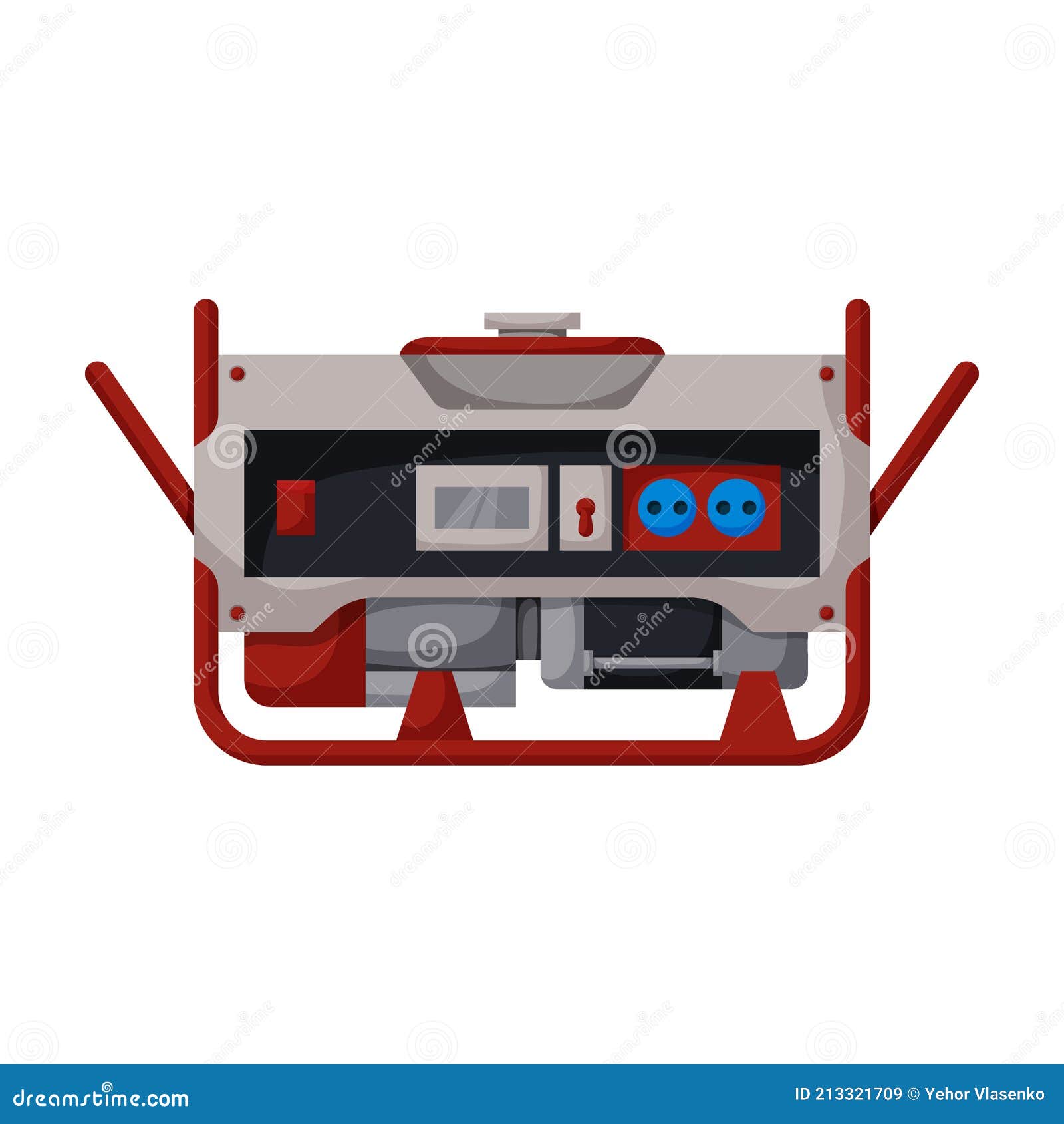 Generator Vector Icon.Cartoon Vector Icon Isolated on White Background ...