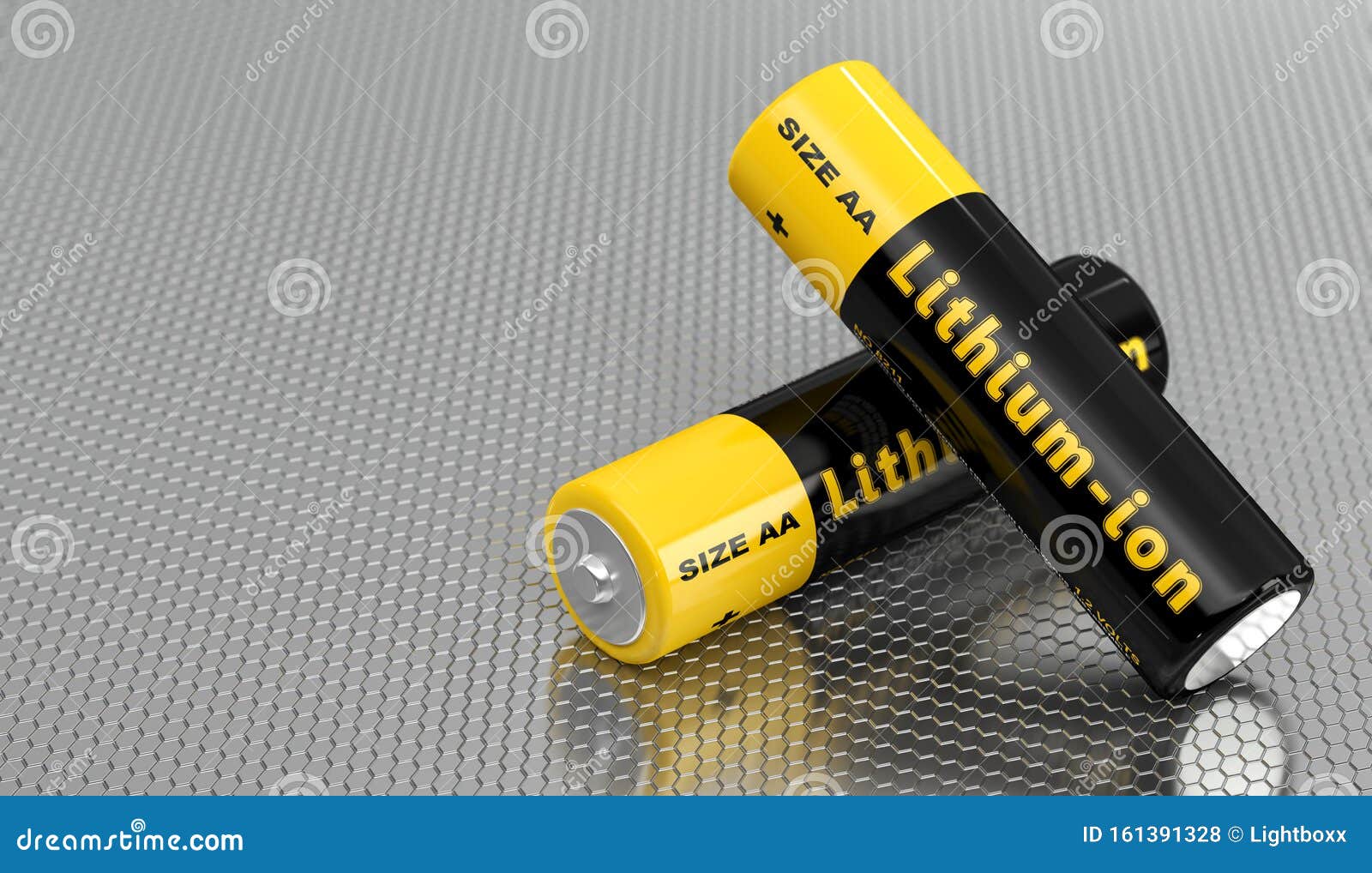 Generic AA Batteries with the Label `Lithium Ion` Stock Illustration ... Generic AA Batteries with the Label `Lithium Ion` Stock Illustration ...