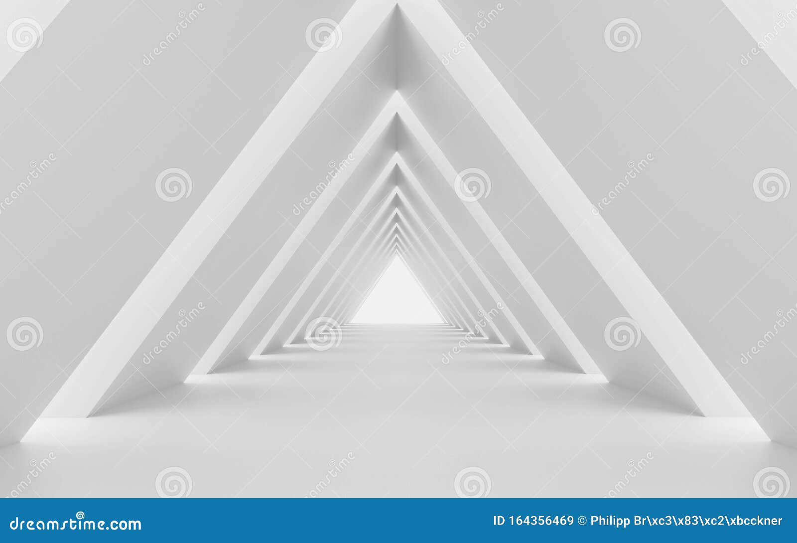 Generic Architectural Elements White Modern Triangular Shaped Room 3d ...