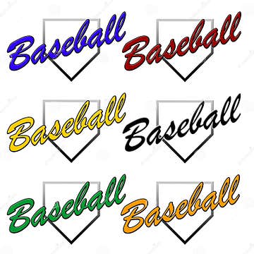 Generic Baseball Logos stock illustration. Illustration of baseball ...