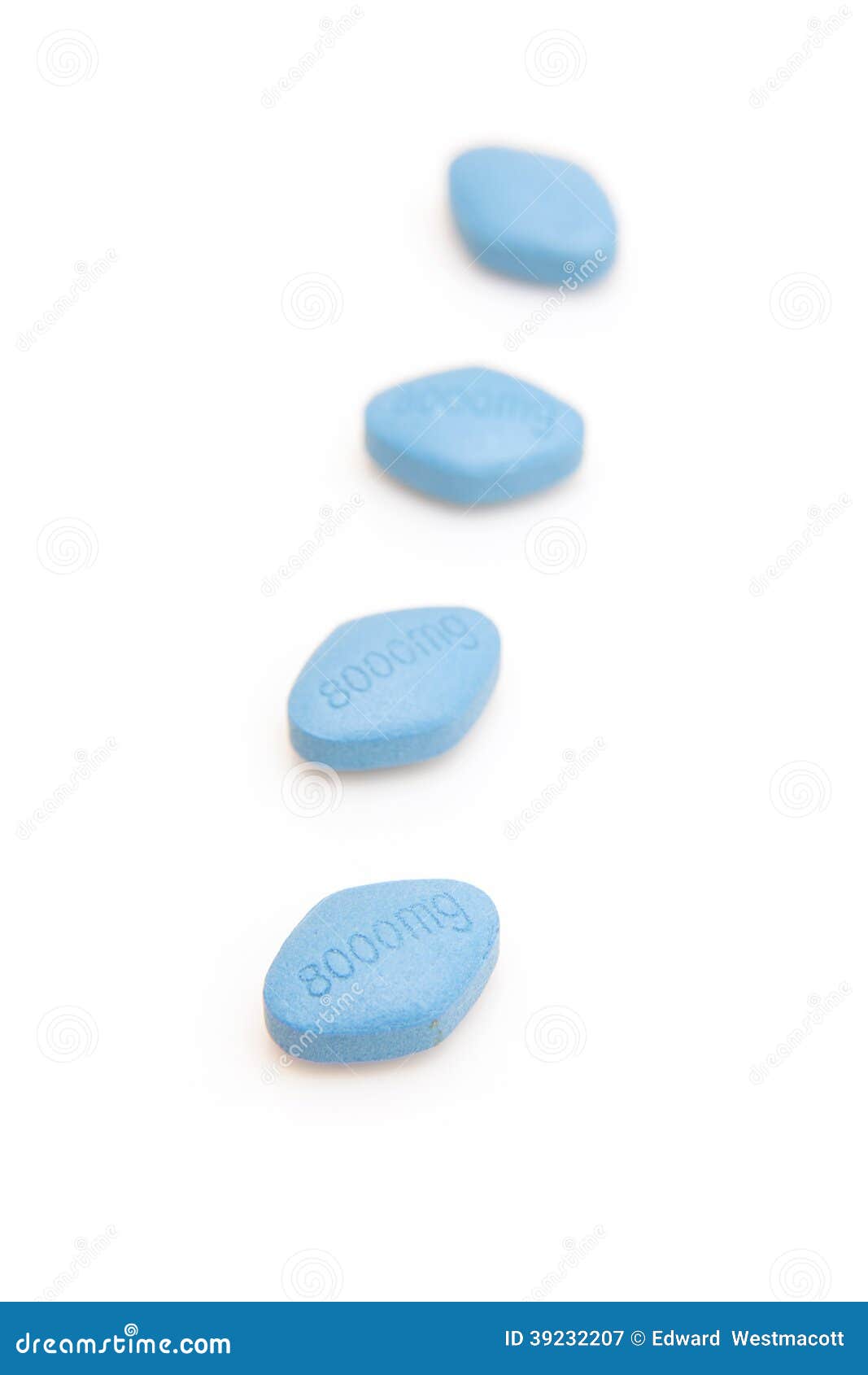 Generic Blue Erectile Dysfunction Pills Stock Image - Image of generic ...