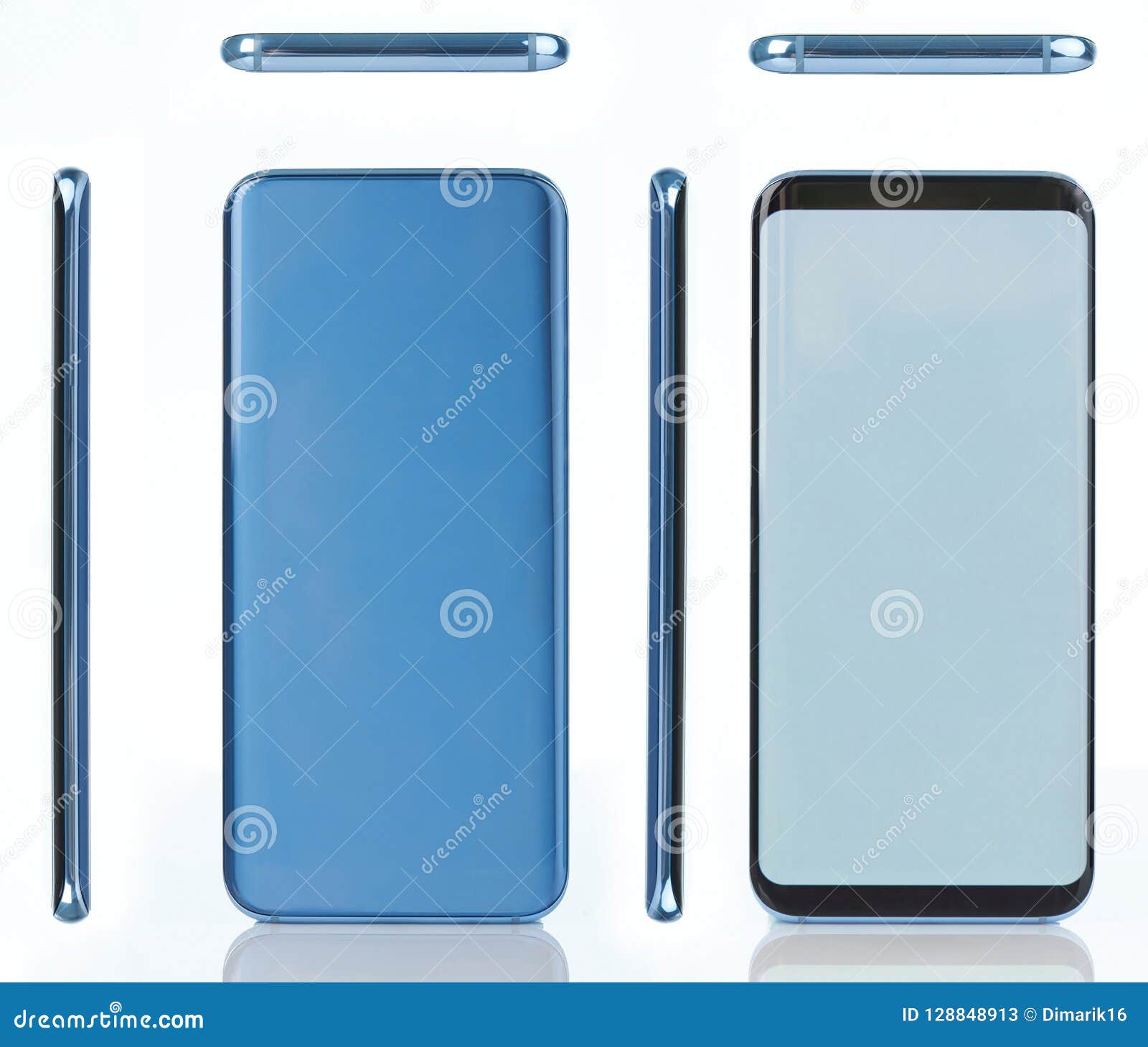 Generic blue smartphone stock image. Image of cellphone - 128848913
