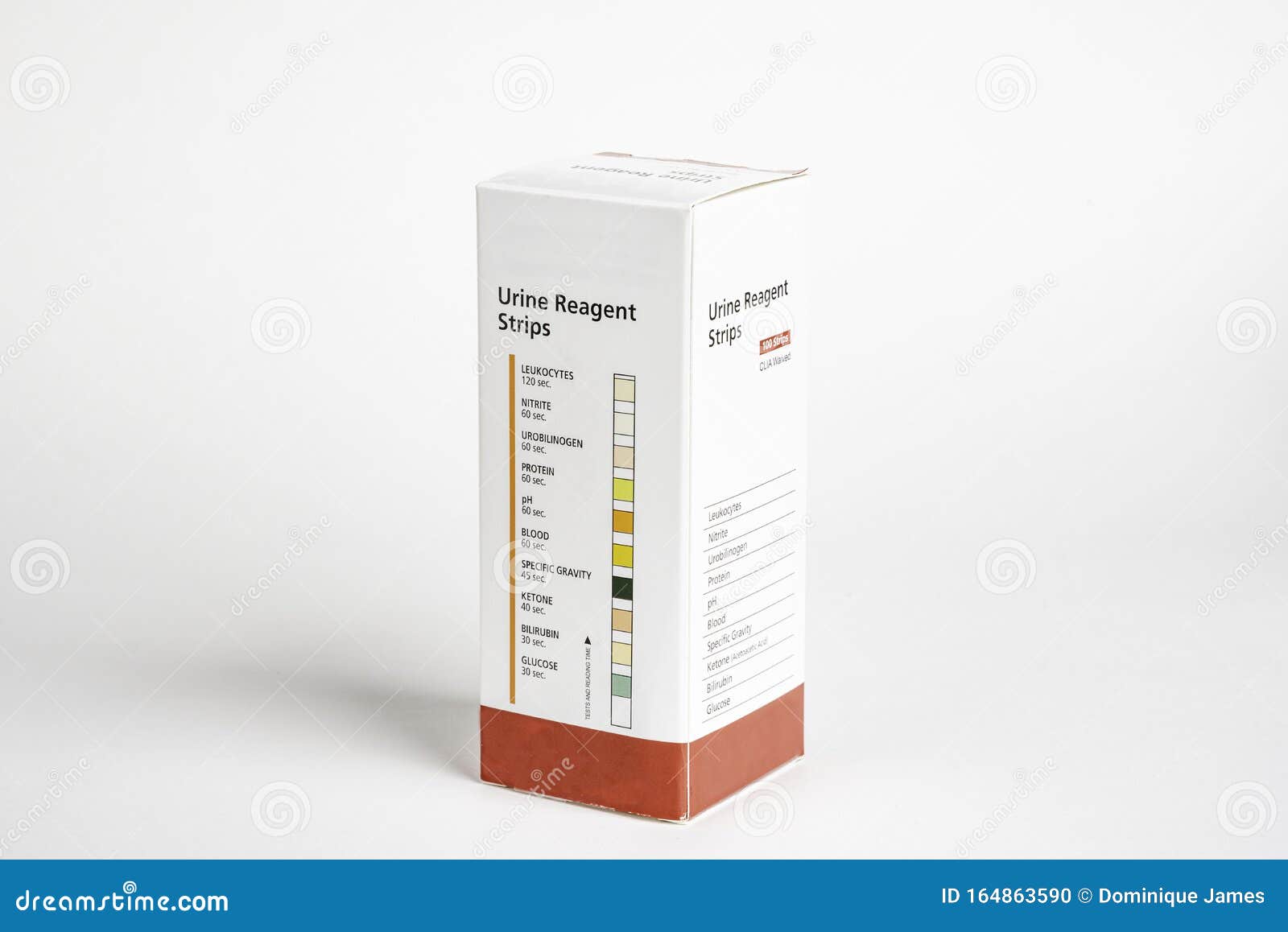 Reagent Strips Used In Urinalysis To Analyze Leukocytes, Urobilinogen ...