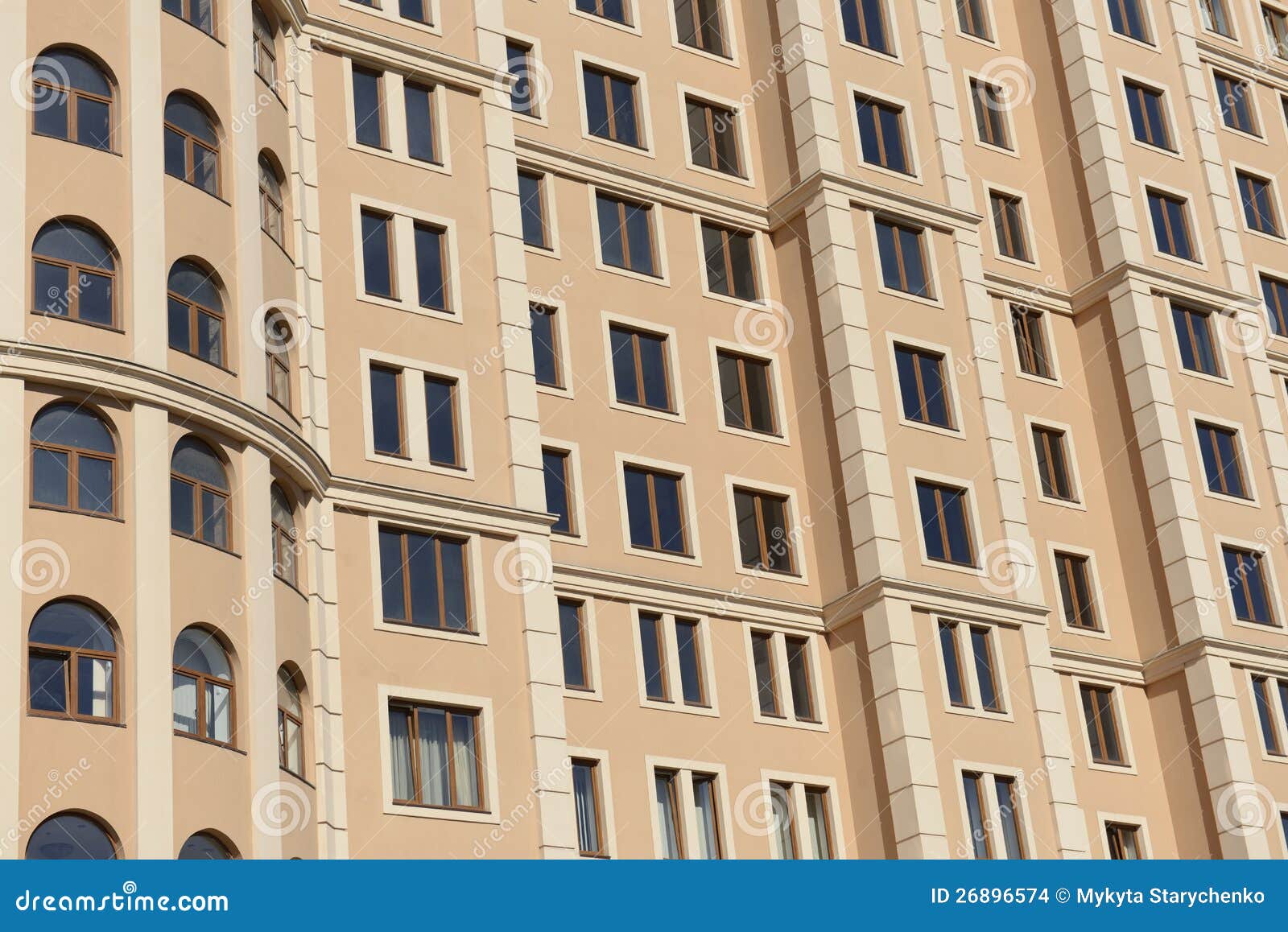 Generic Brick Office Building Stock Photo - Image of block, facade ...