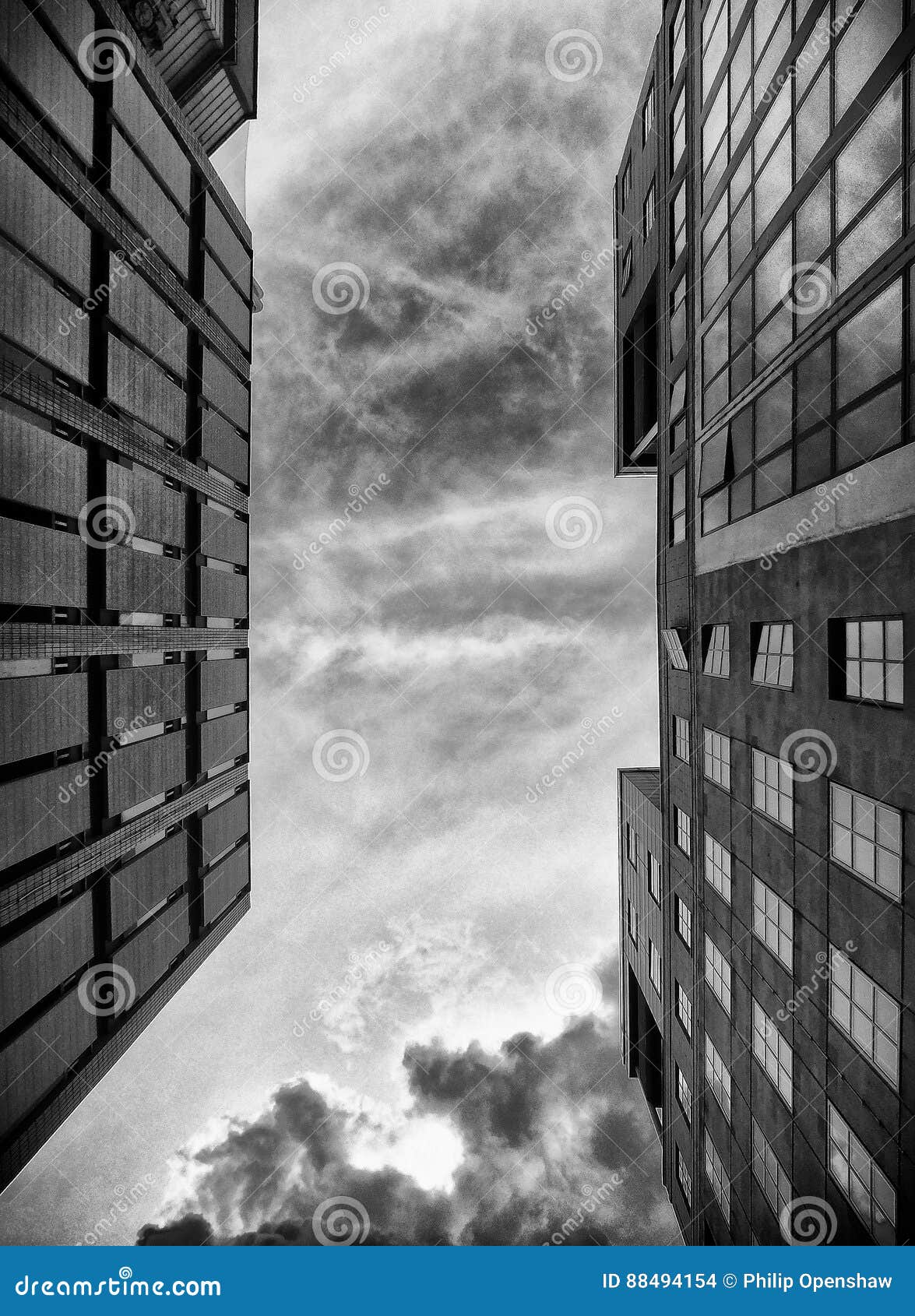 Generic buildings with sky stock photo. Image of enterprise - 88494154