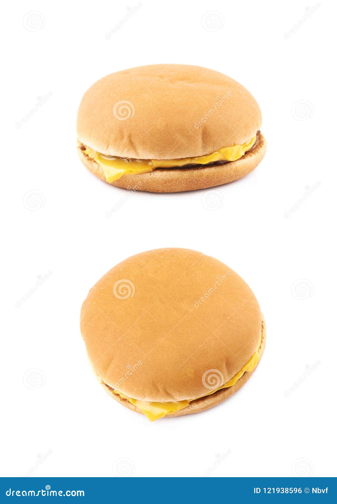 Generic Burger Composition Isolated Stock Photo - Image of cheese ...