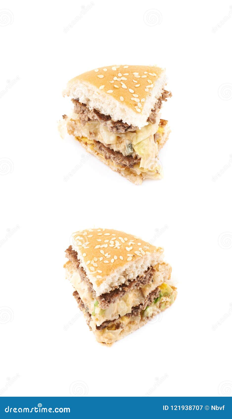 Generic Burger Composition Isolated Stock Image - Image of burger ...