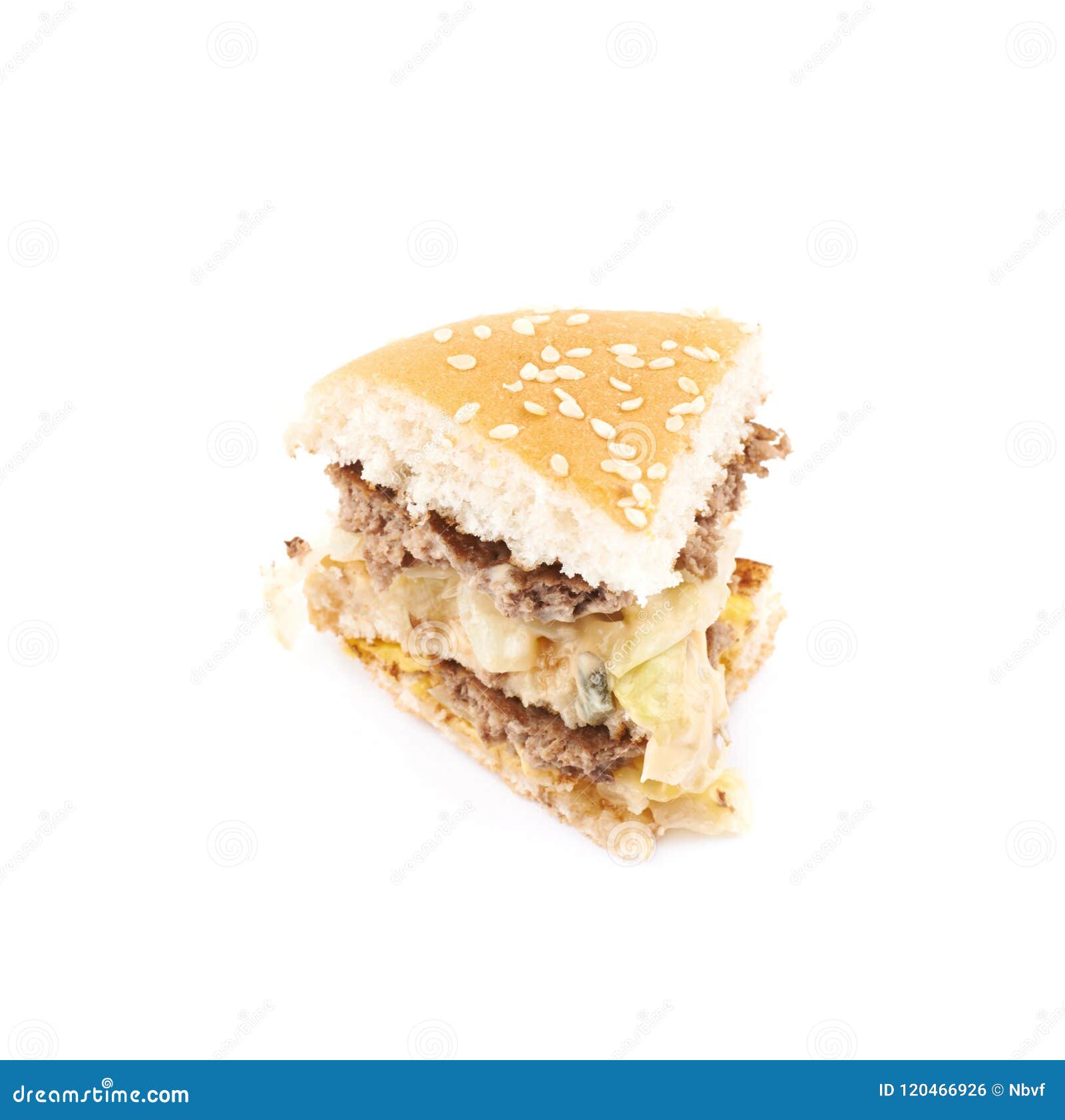 Generic Burger Composition Isolated Stock Photo - Image of meat ...