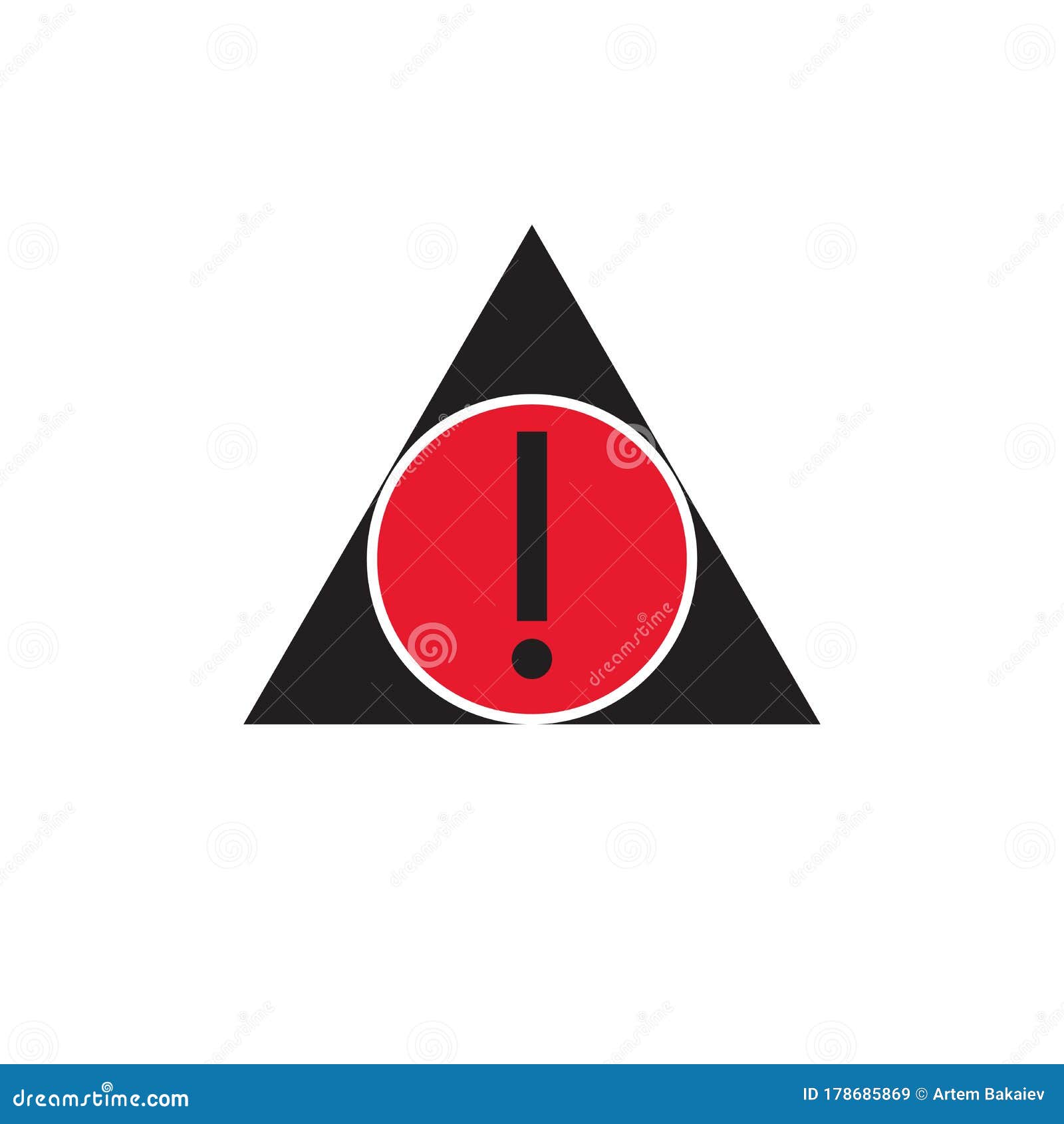 Generic Caution .Hazard Warning Attention Sign with Exclamation Mark ...