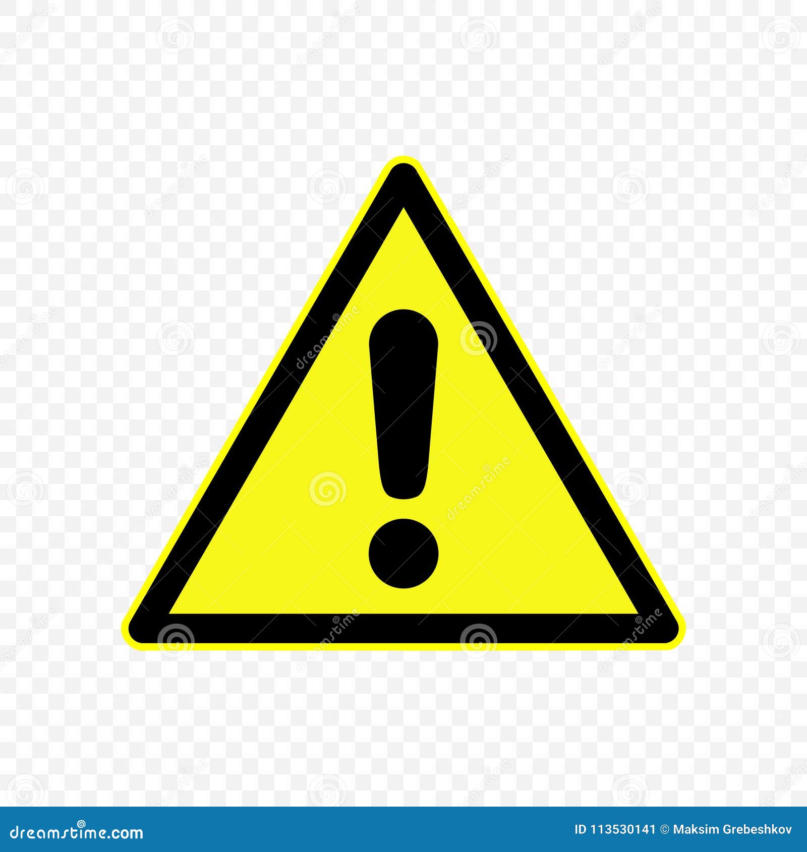 Warning Sign Vector Illustration Stock Vector - Illustration of icon ...