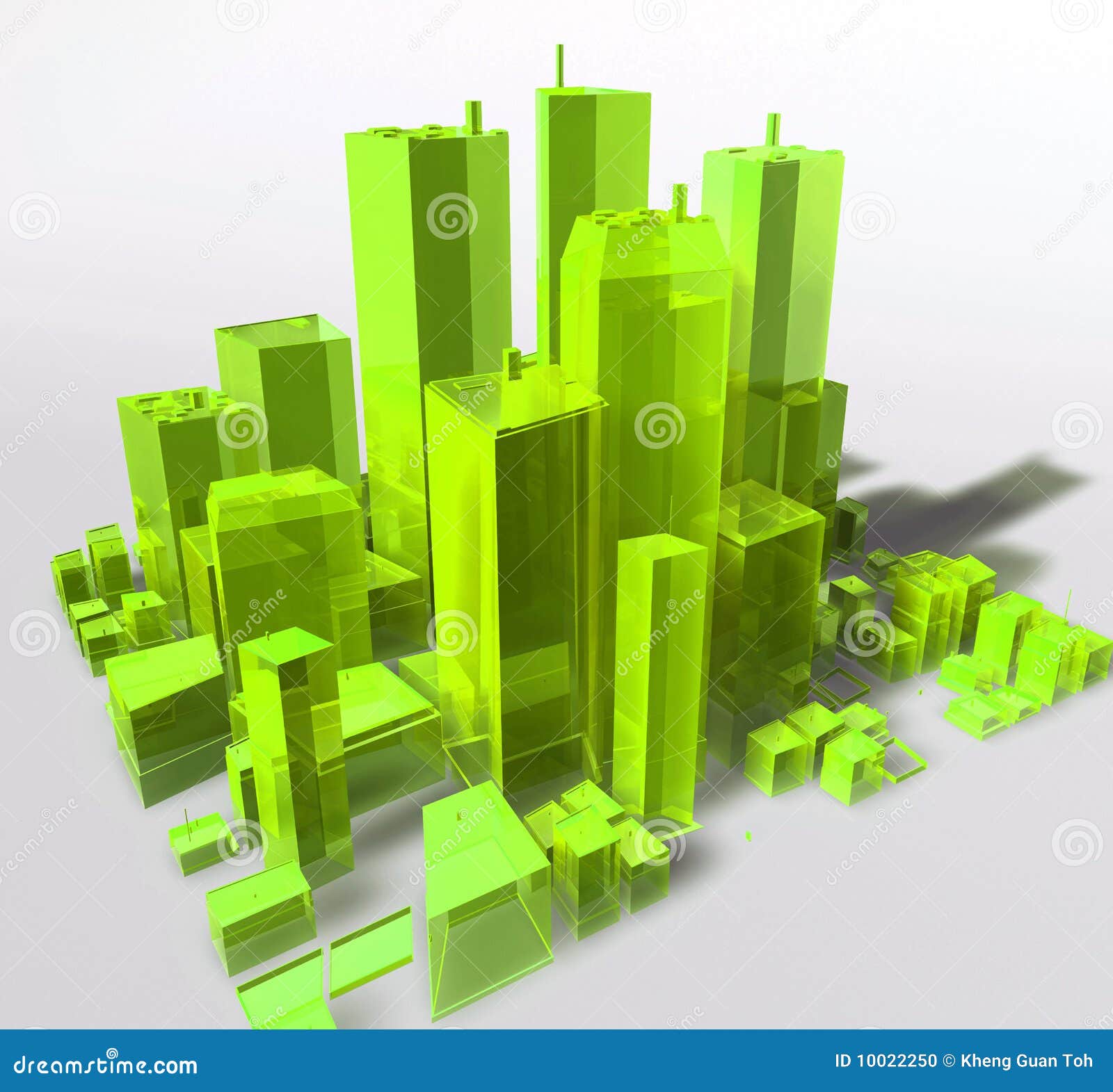 Generic city illustration stock illustration. Illustration of render ...