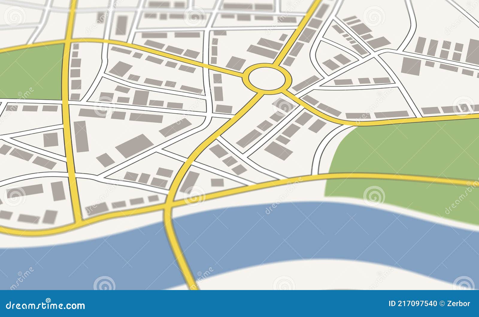 A Generic City Map Illustration Stock Illustration - Illustration of ...