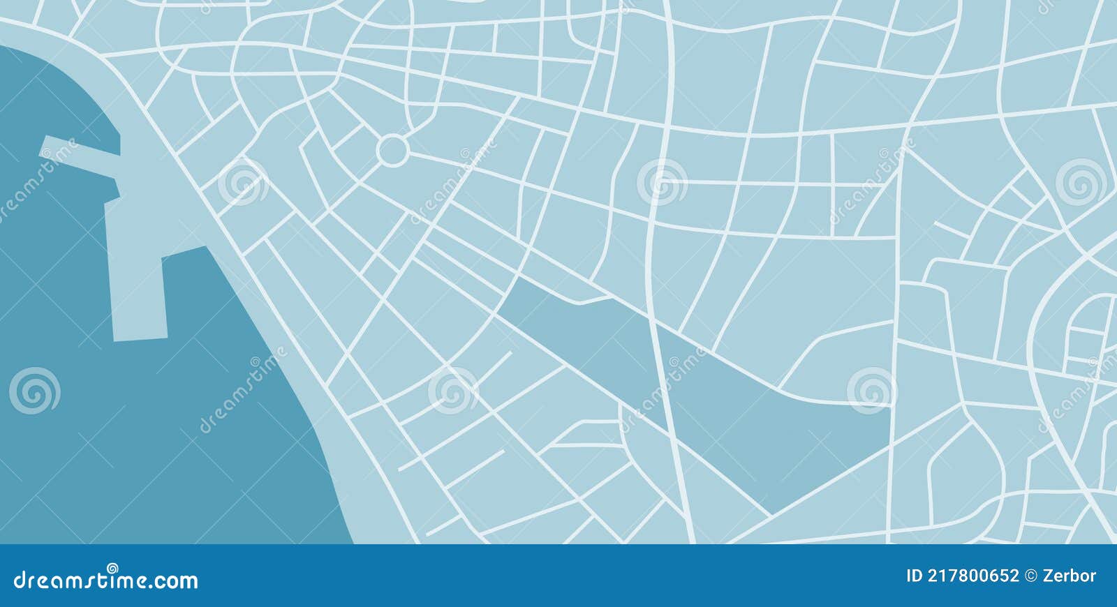 A Generic City Map Illustration Stock Illustration - Illustration of ...