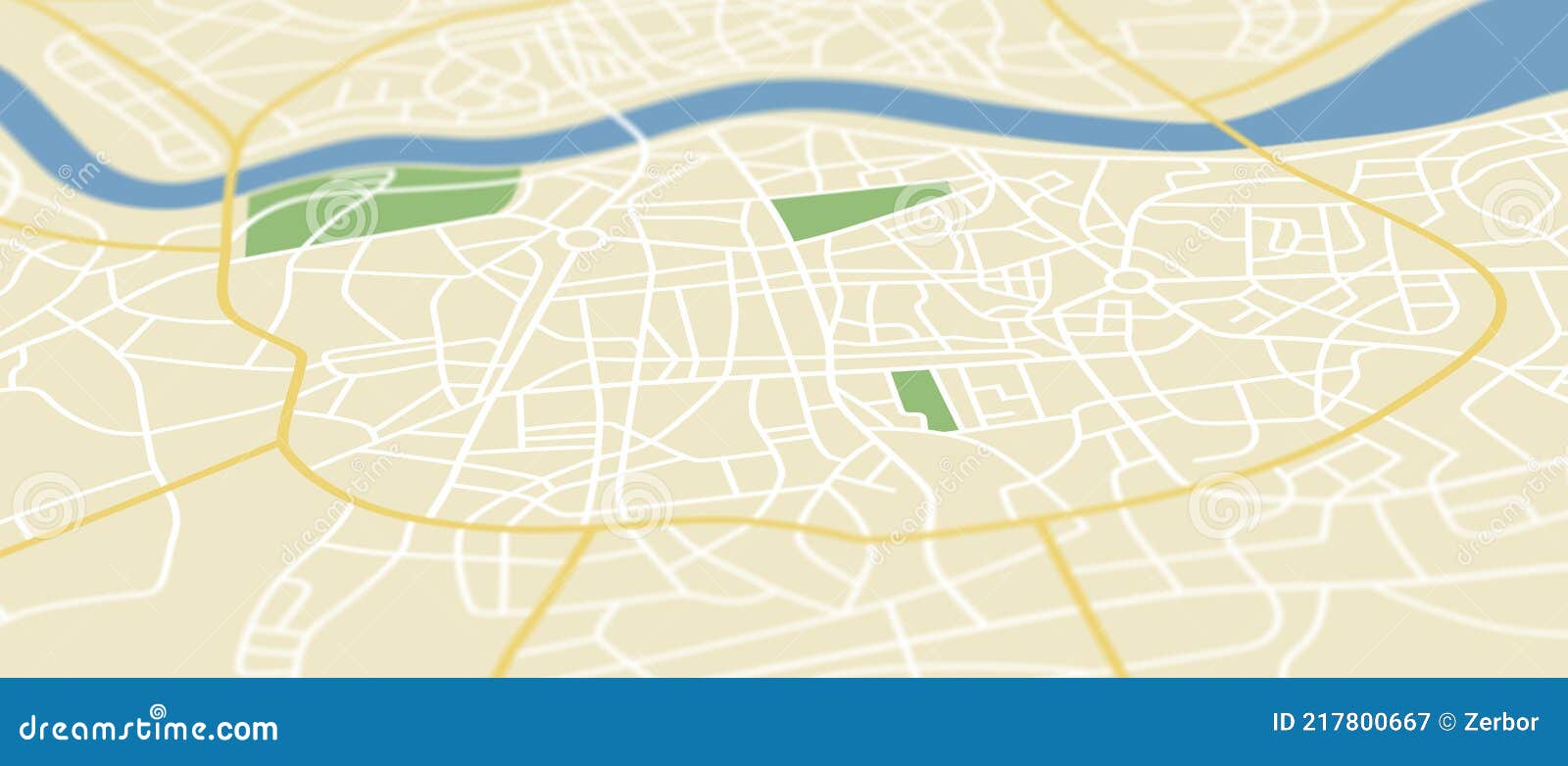 A Generic City Map Illustration Stock Illustration - Illustration of ...