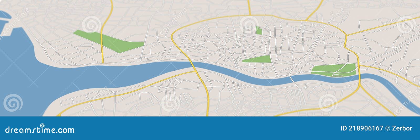 A Generic City Map Illustration Stock Illustration - Illustration of ...
