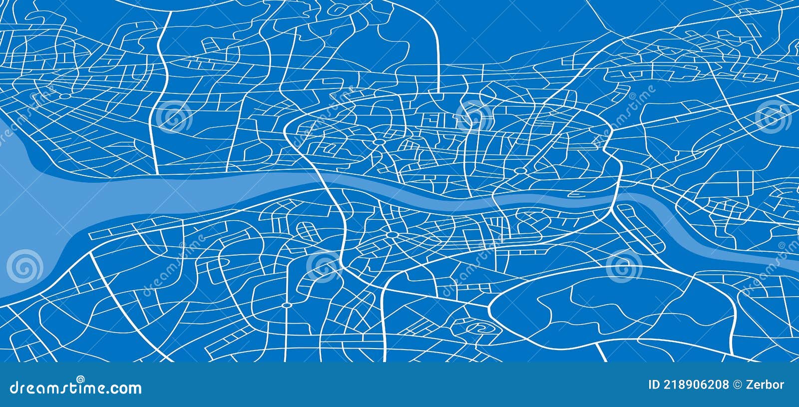 A Generic City Map Illustration Stock Illustration - Illustration of ...