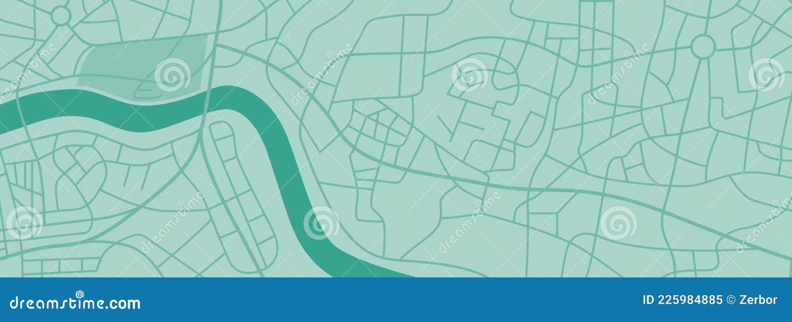 A Generic City Map Illustration Stock Illustration - Illustration of ...