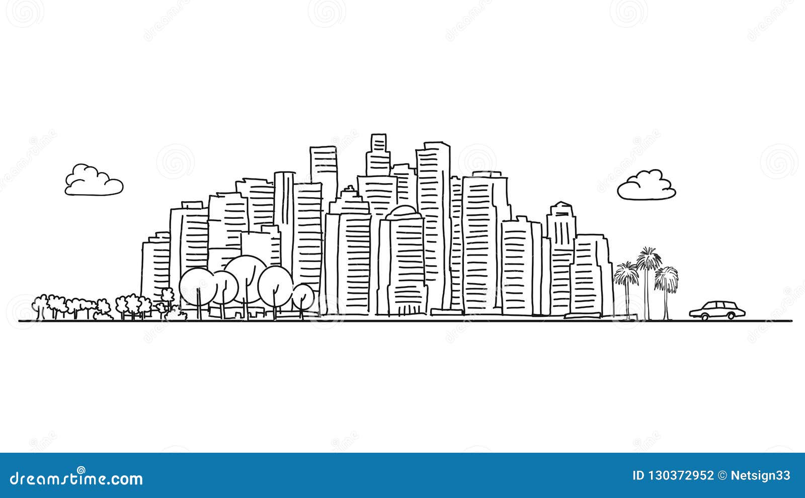 Generic City Skyline Stock Illustrations – 367 Generic City Skyline ...