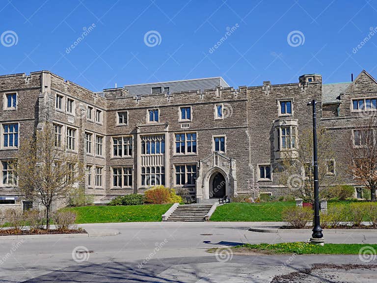 Generic Collegiate Gothic Architecture Stock Image - Image of stone ...