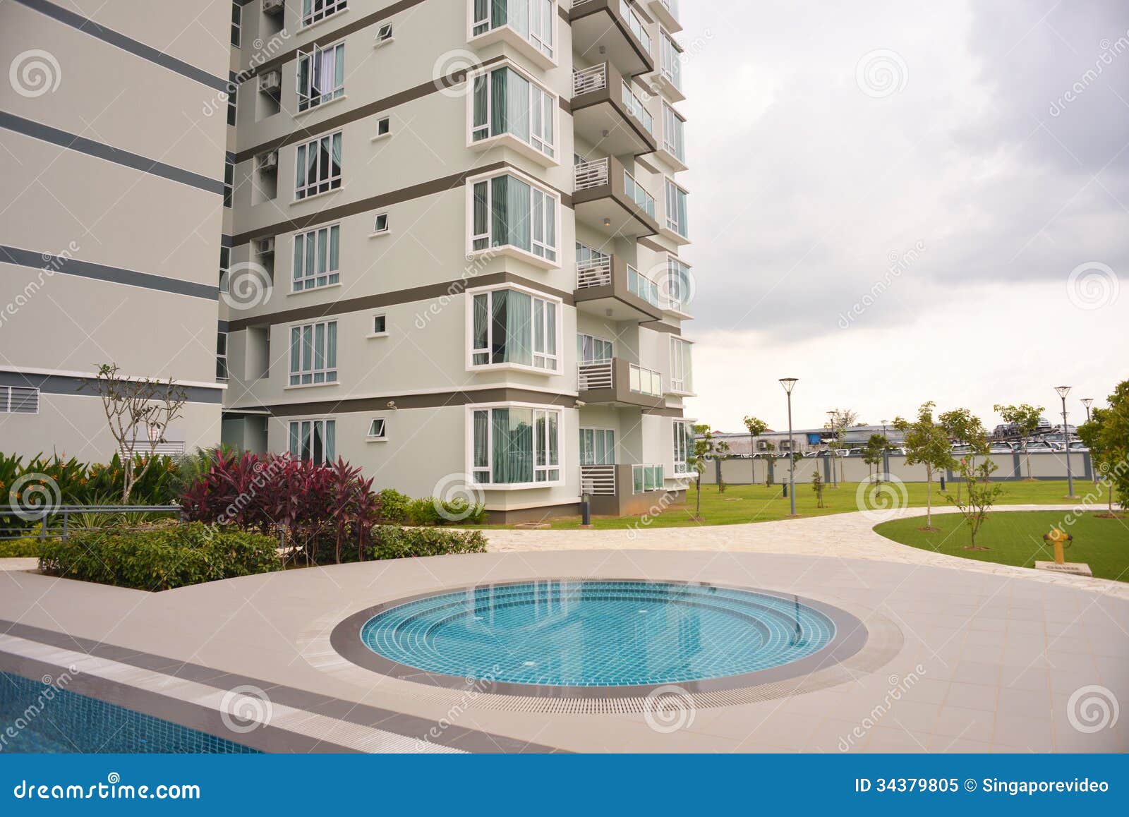 Generic Condominium Outdoor Stock Image - Image of condominium, luxury ...