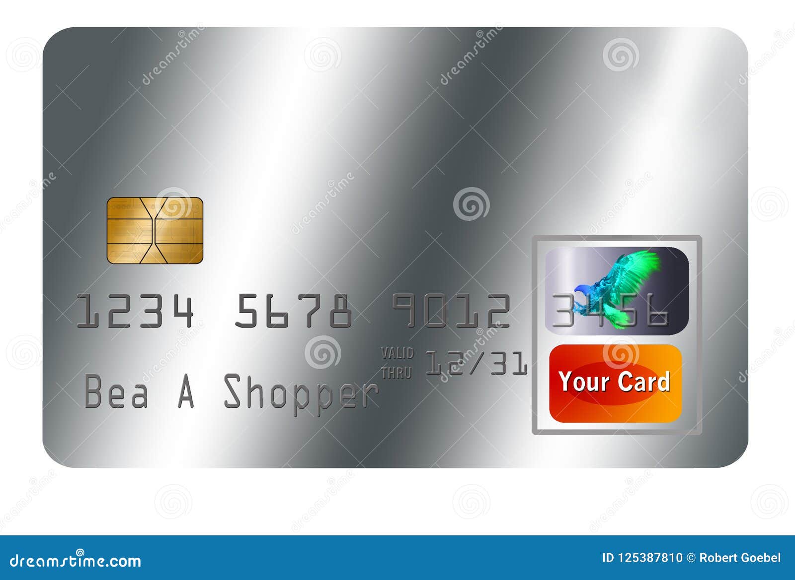 This is a Generic Credit Card Illustration. Stock Illustration ...